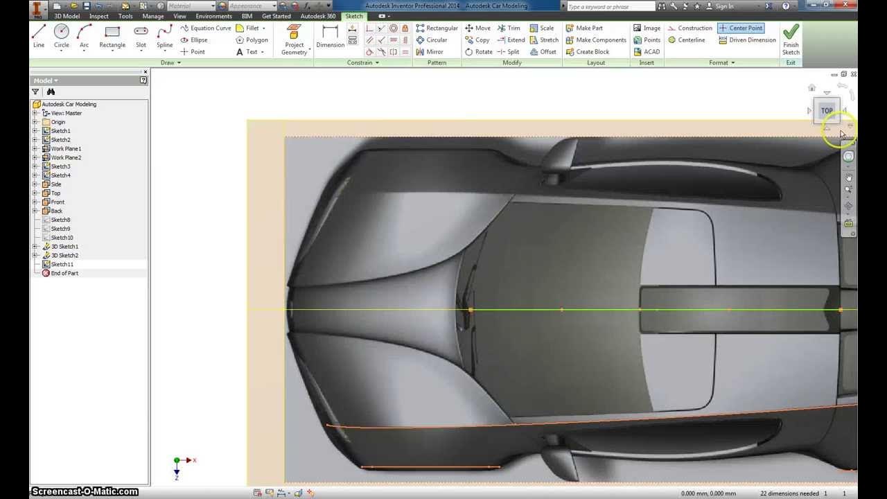 Autodesk Inventor Basic Car modeling Part 3 - YouTube