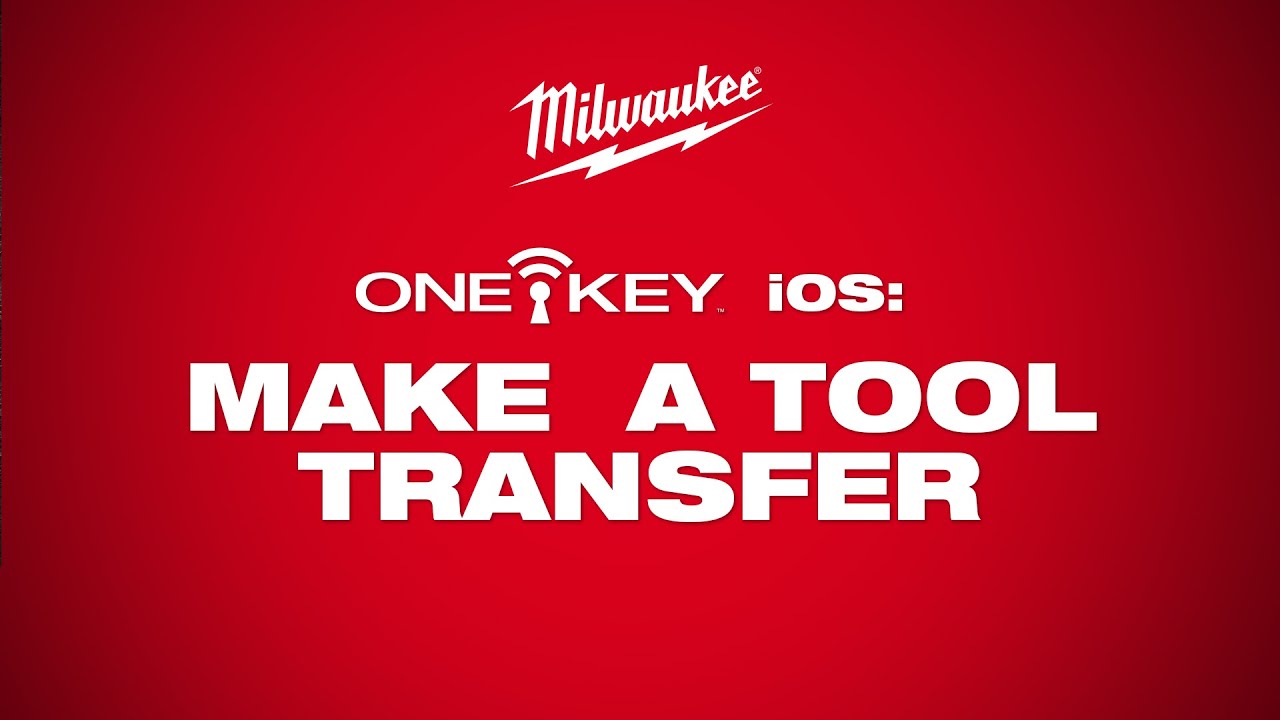 ONE-KEY™ | iOS Make A Tool Transfer - YouTube