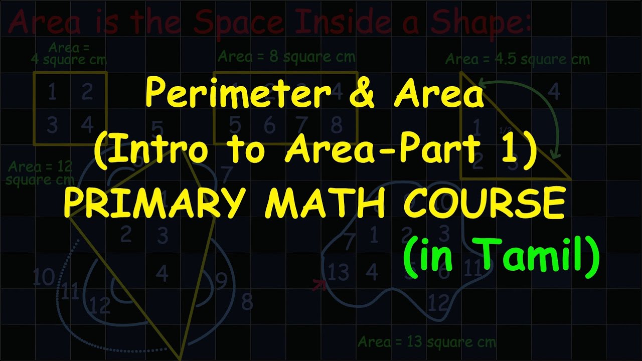 Area Intro 1 | Perimeter & Area | 2D Shapes | Primary Math course(in ...