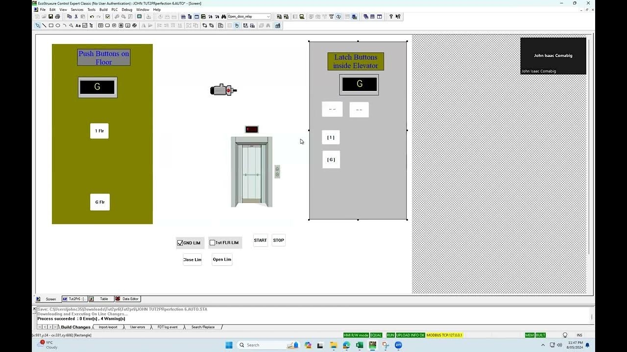 PLC Programming Elevator siemens Ecostruxure - YouTube