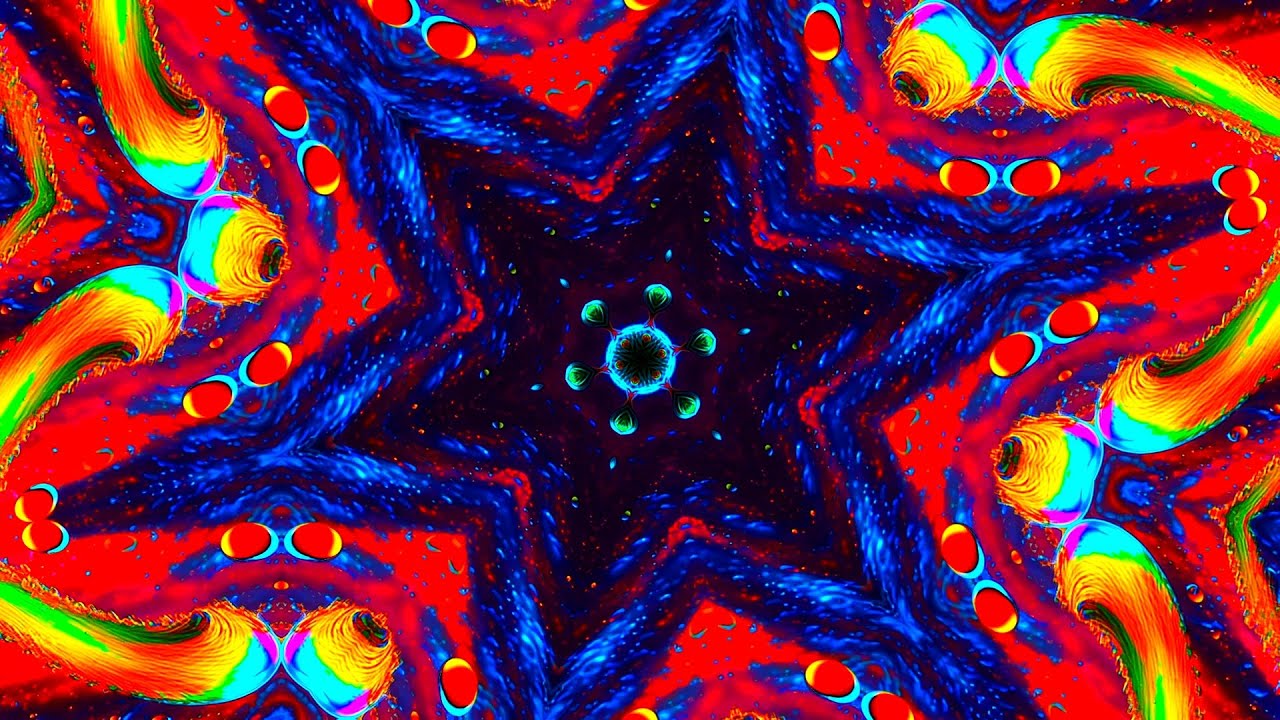 Colorful Background Video (Kaleidoscope Loop) Visuals Abstract ...