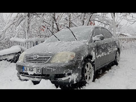 Yılın İlk Karı yağdı | Araç temizleme | 2024