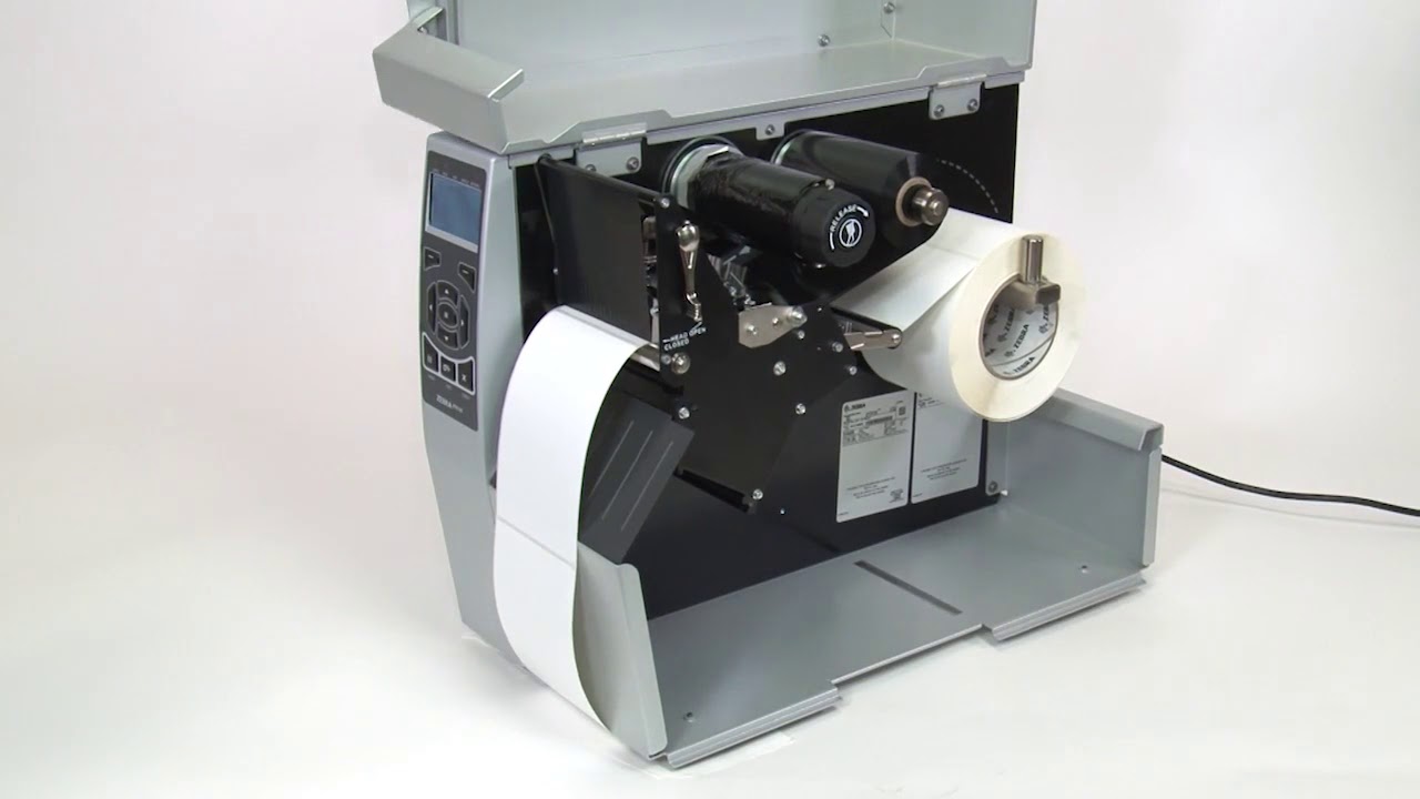 Zebra ZT510 head open - YouTube