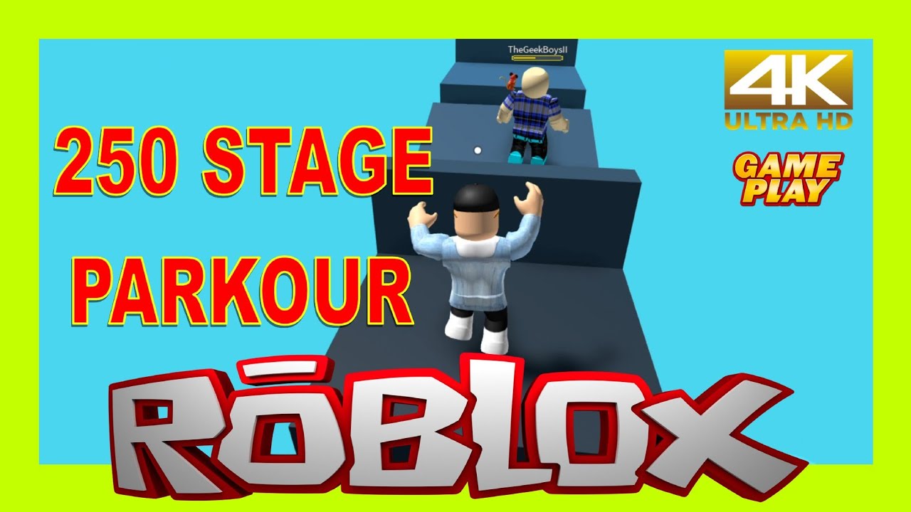 250 Stage Hardest Parkour in Roblox Game, SUPER FUN MUSIC OBBY PARKOUR ...