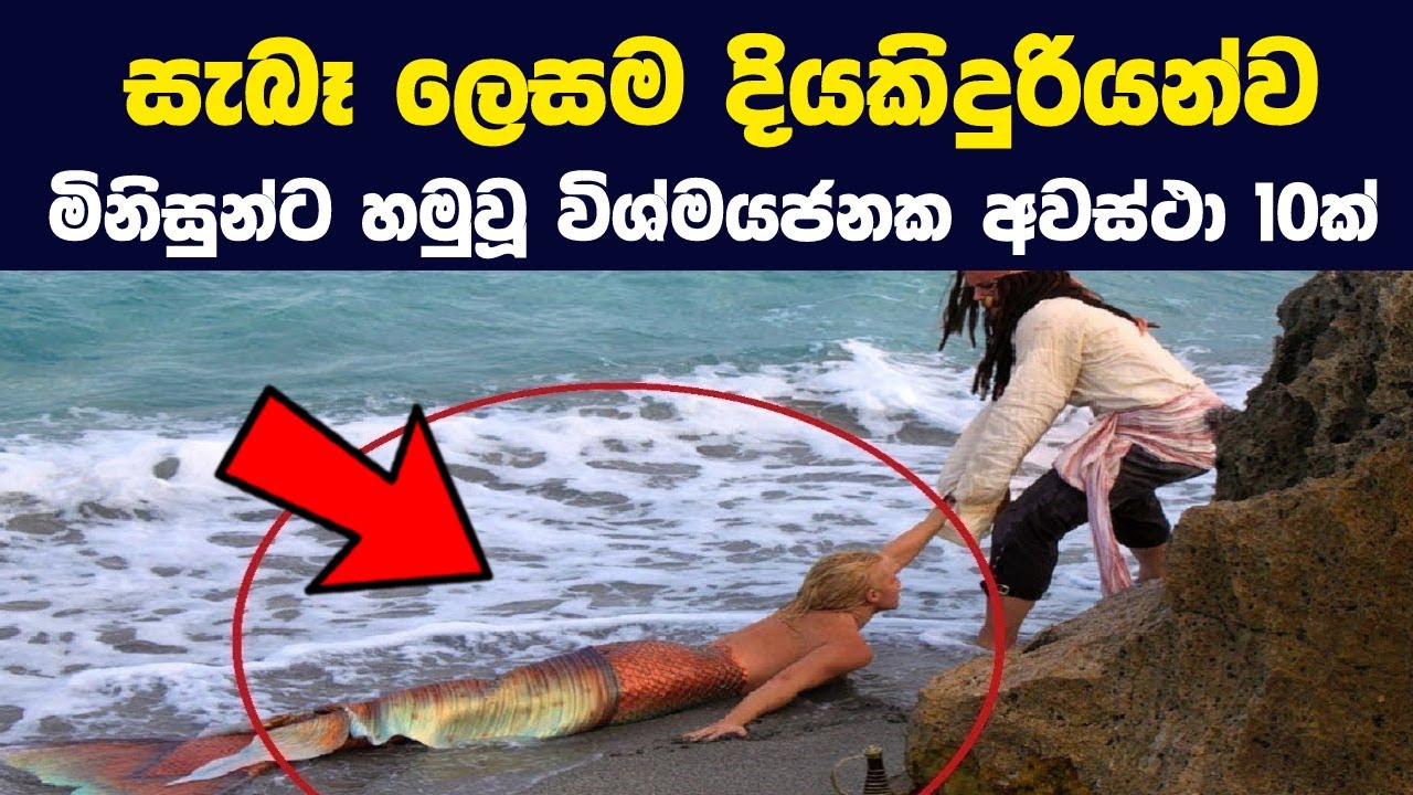 සැබෑ ලෙසම දියකිදුරියන්ව මිනිසුන්ට හමු වූ විශ්මයජනක අවස්ථා 10ක් |Real ...