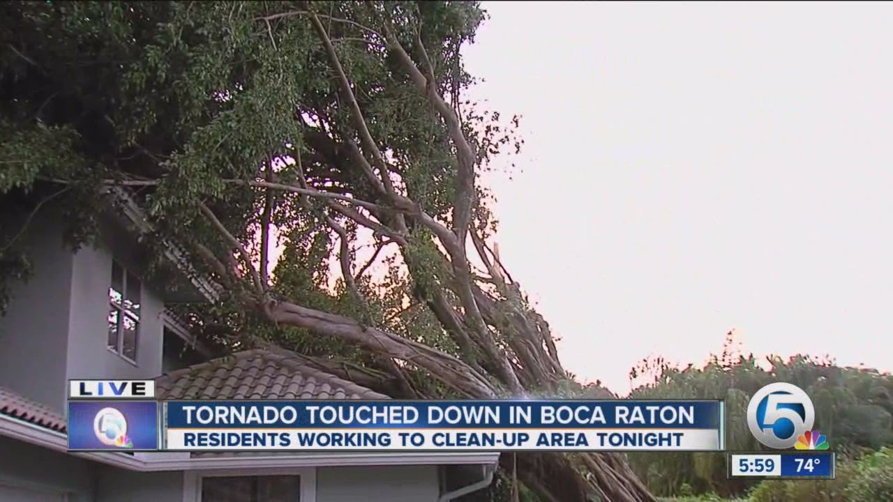 Tornado touched down in Boca Raton - YouTube