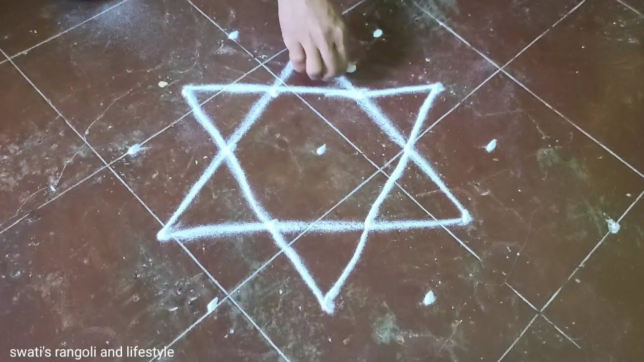 5x3 dot pattern daily rangoli. #simplerangoli #dailyrangoli #indianart ...