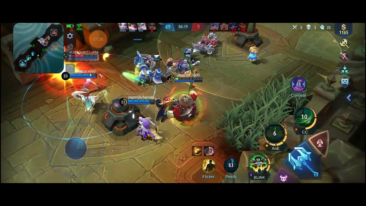 Bermain Mobile legends (mode brawl) - YouTube