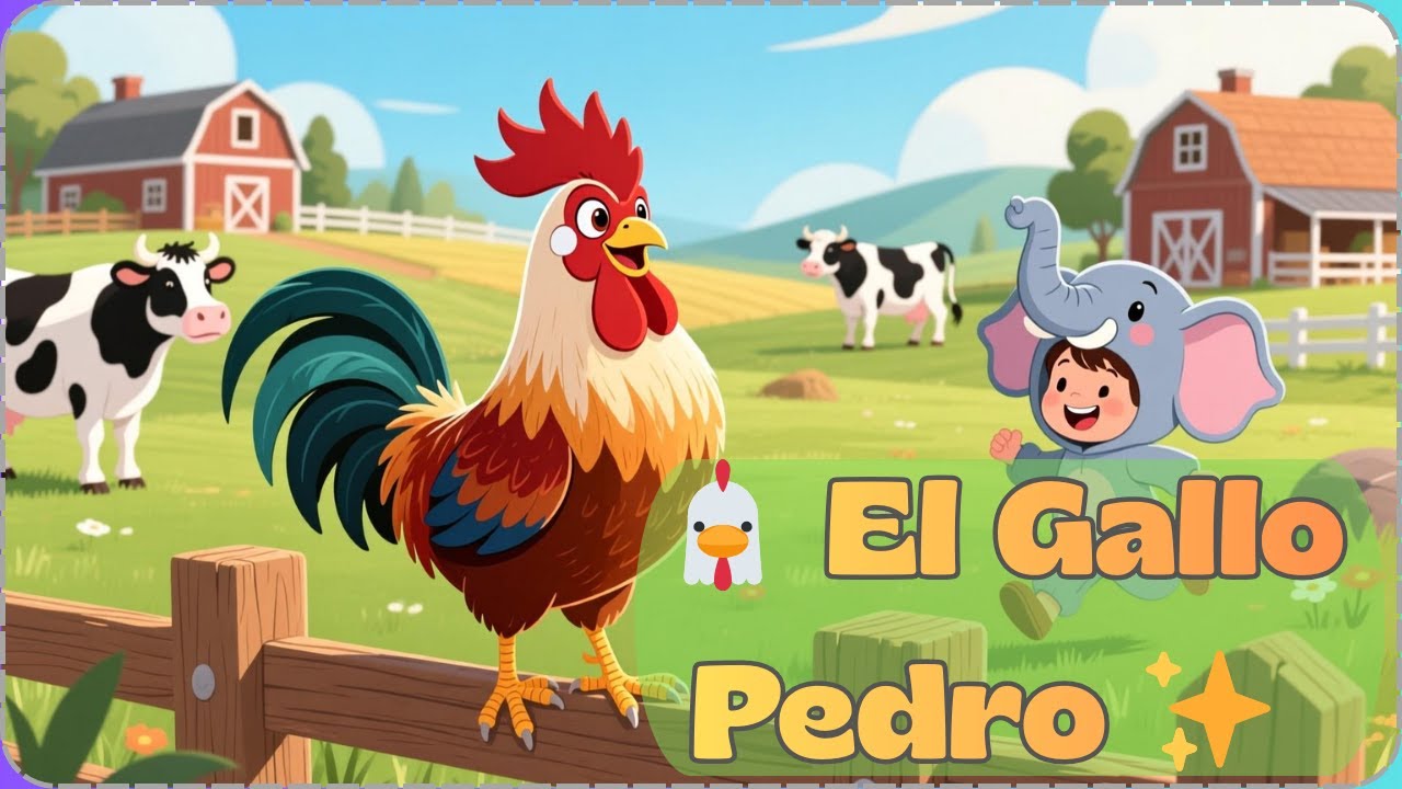 🐔 El Gallo Pedro – Canción Infantil | Quiquiriquí | Música para Niños ...
