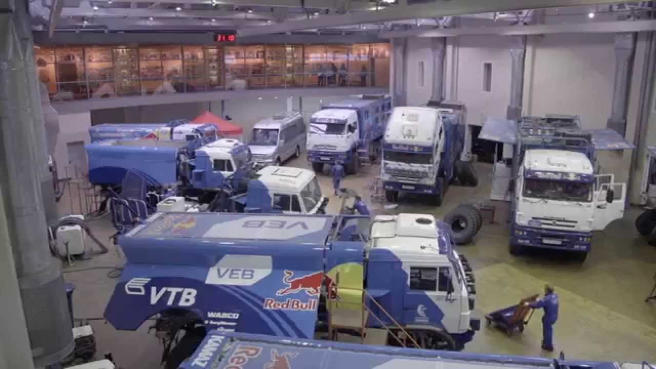 Dakar 2015 - Russian KAMAZ Master team was preparing and testing - YouTube