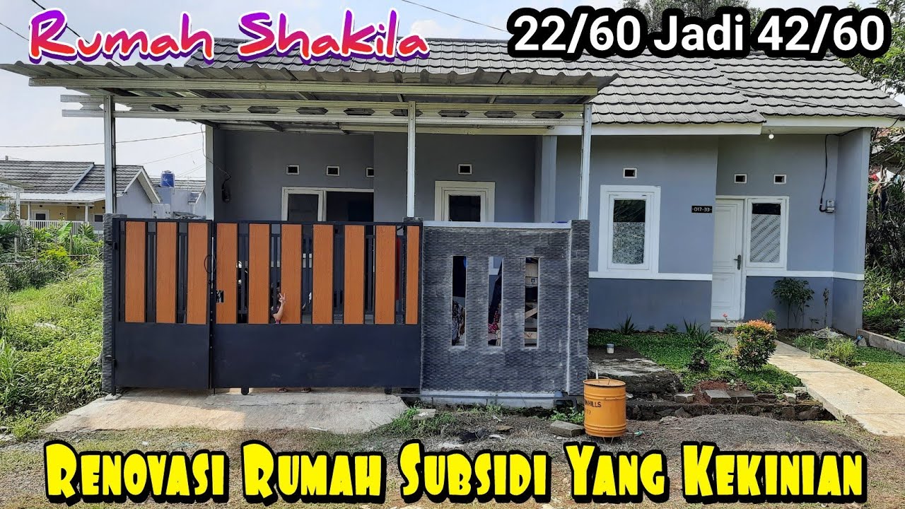 Rumah Type 22/60 Jadi Type 42/60 Terlihat Luas Jika Sudah Direnovasi # ...