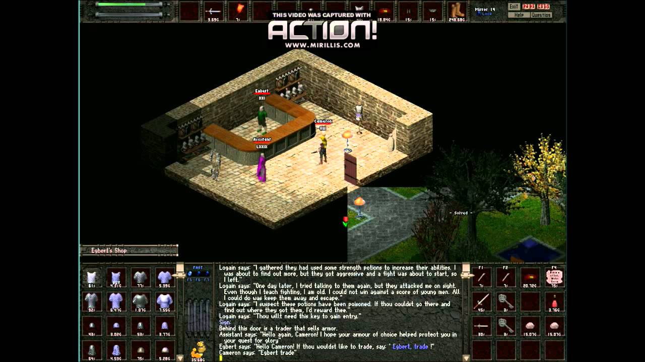 Astonia Reborn Cameron + Aston Quest Guide/Look Around - YouTube