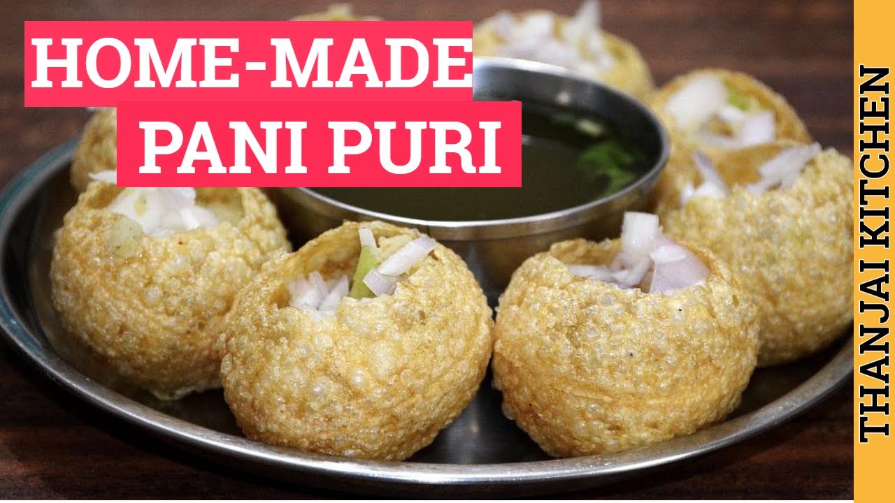 How To Make Pani Puri At Home | Golgappa Recipe | Pani Poori at home ...