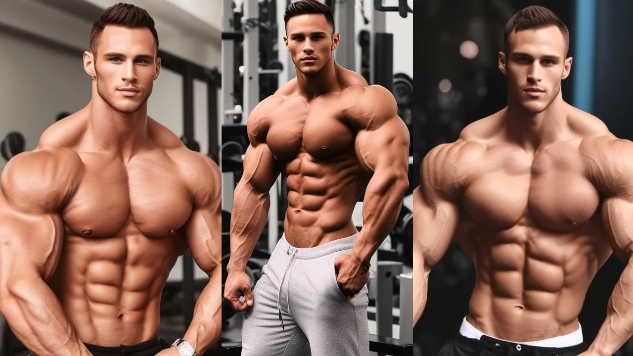 근육질의 잘생긴 AI 보디빌더 Muscular Handsome AI Bodybuilder - YouTube