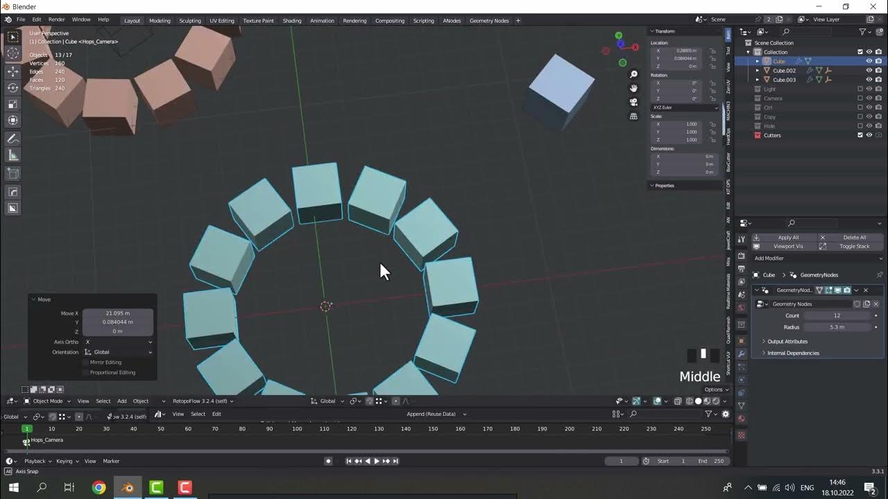 3 ways how to make Radial Array in Blender - YouTube