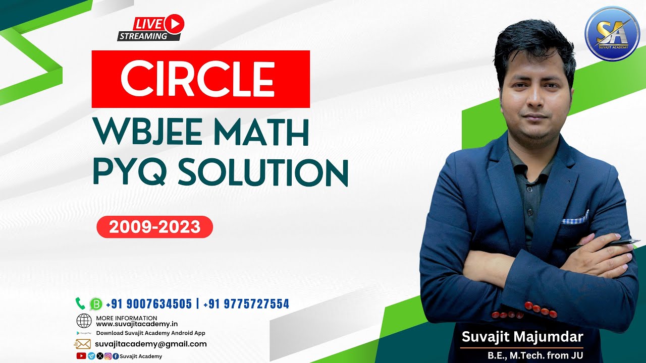 WBJEE Math Circle PYQ Solution | Wbjee 2024 Exam Preparation in Bengali ...