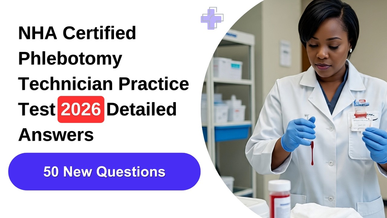 NHA Certified Phlebotomy Technician Practice Test 2026 – 50 New ...