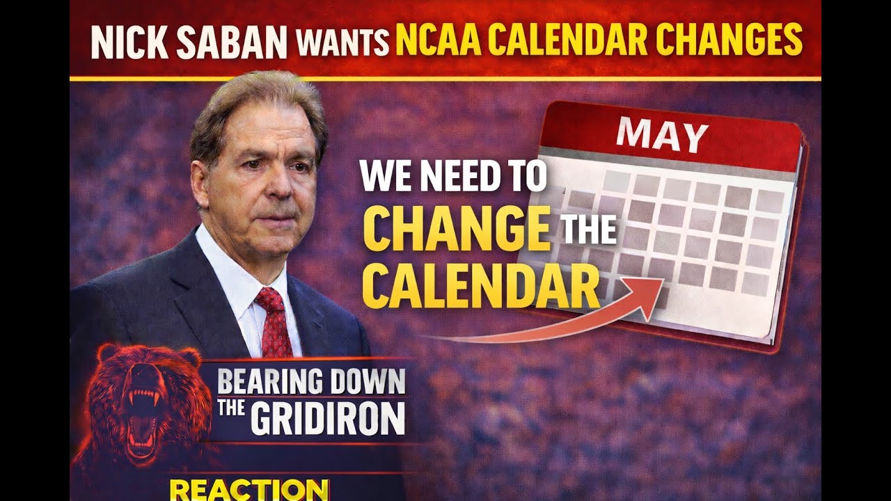 We Need to Change the Calendar - Nick Saban - YouTube