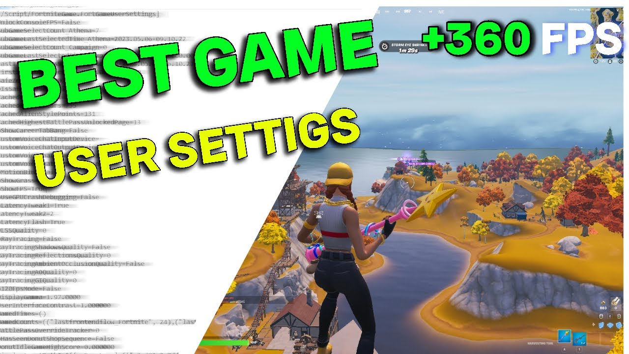 The *BEST* Game User Settings in Fortnite Chapter 4 Season 2! 🔧 (MAX ...