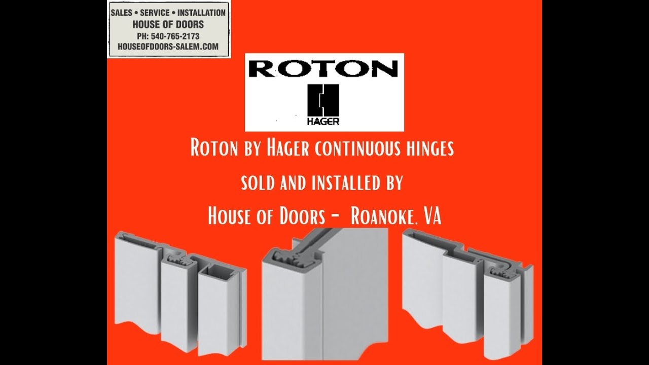 Roton hinges sold and installed by House of Doors - Roanoke, VA - YouTube