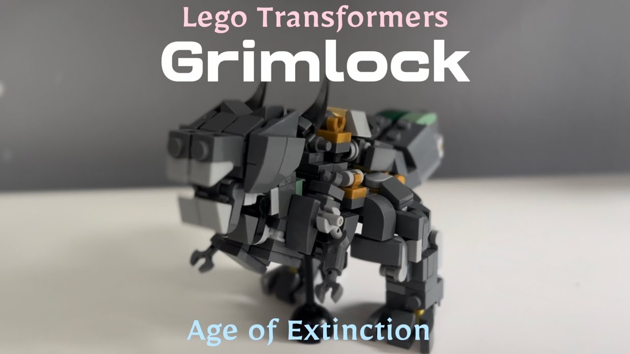 Lego Transformers AOE Grimlock V.3 - YouTube