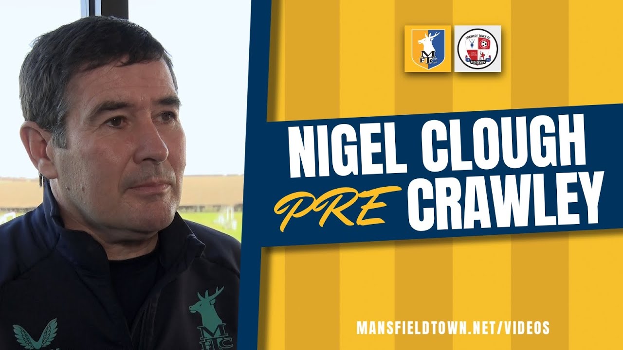 Nigel Clough pre Crawley - YouTube