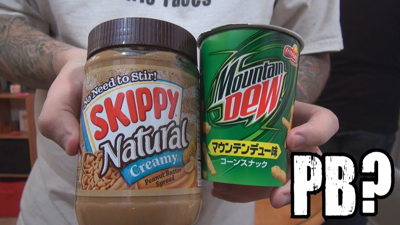 PeanutBETTER - Cheetos Mountain Dew w/ Peanut Butter???? - YouTube