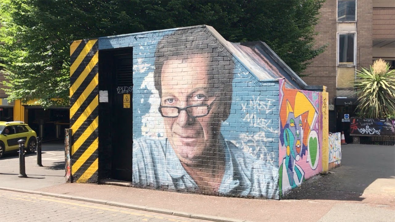 Tony Wilson Mural | Tib Street Substation, Manchester | Akse (Graffiti ...