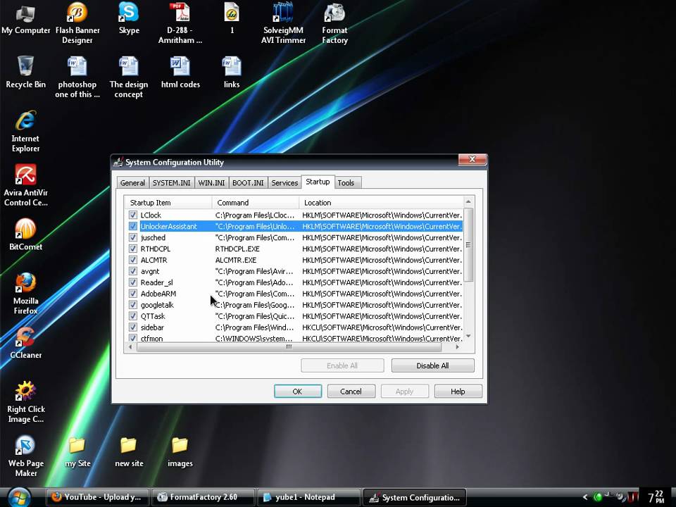 how to disable auto run programs - YouTube