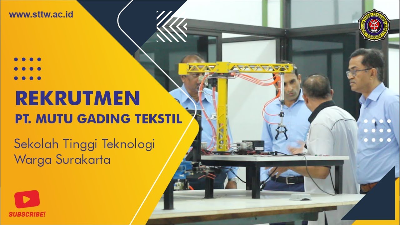 Rekrutmen mahasiswa dan alumni STT "Warga" PT. Mutu Gading Tekstil - YouTube
