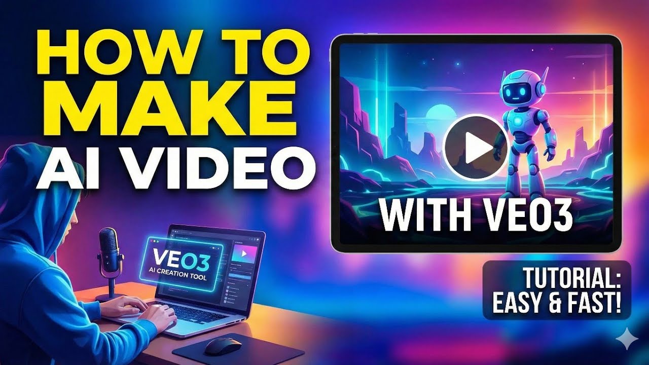 How to make AI video | VEO 3 AI Video Tutorial: Generate Stunning ...