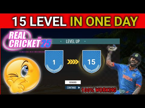 How to Level up🔥For Real Cricket 25 🔥Rc25 15 Level up Tricks in REAL ...
