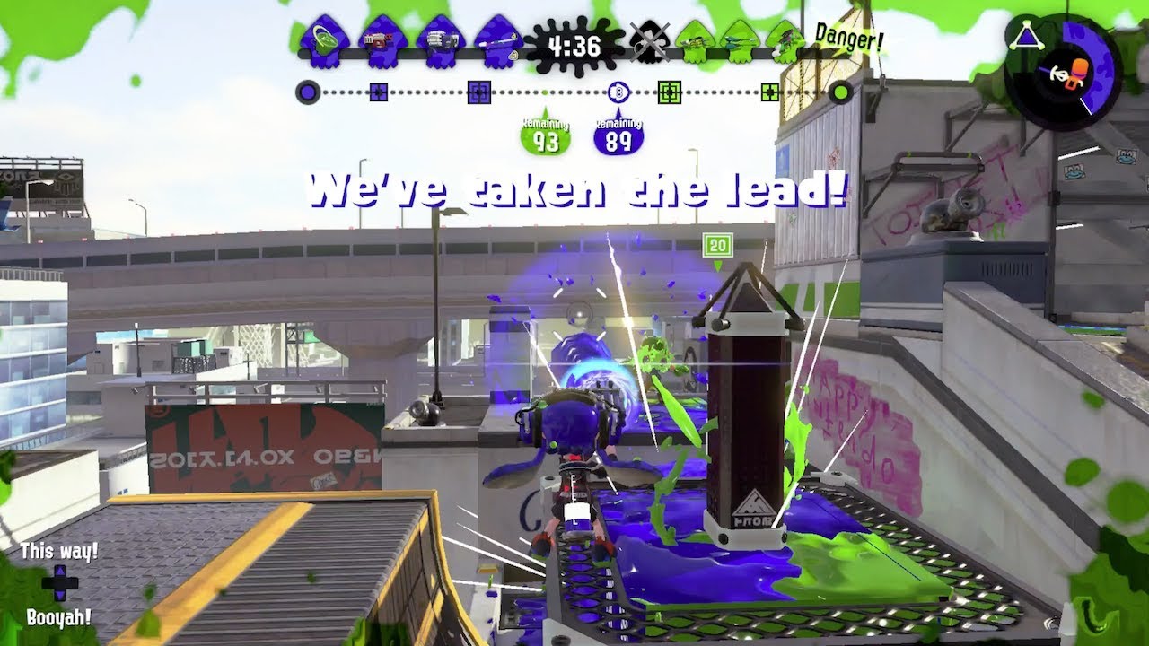 Splatoon 2: Clash Blasting in Tower Control [9(1)-1, Clash Blaster ...