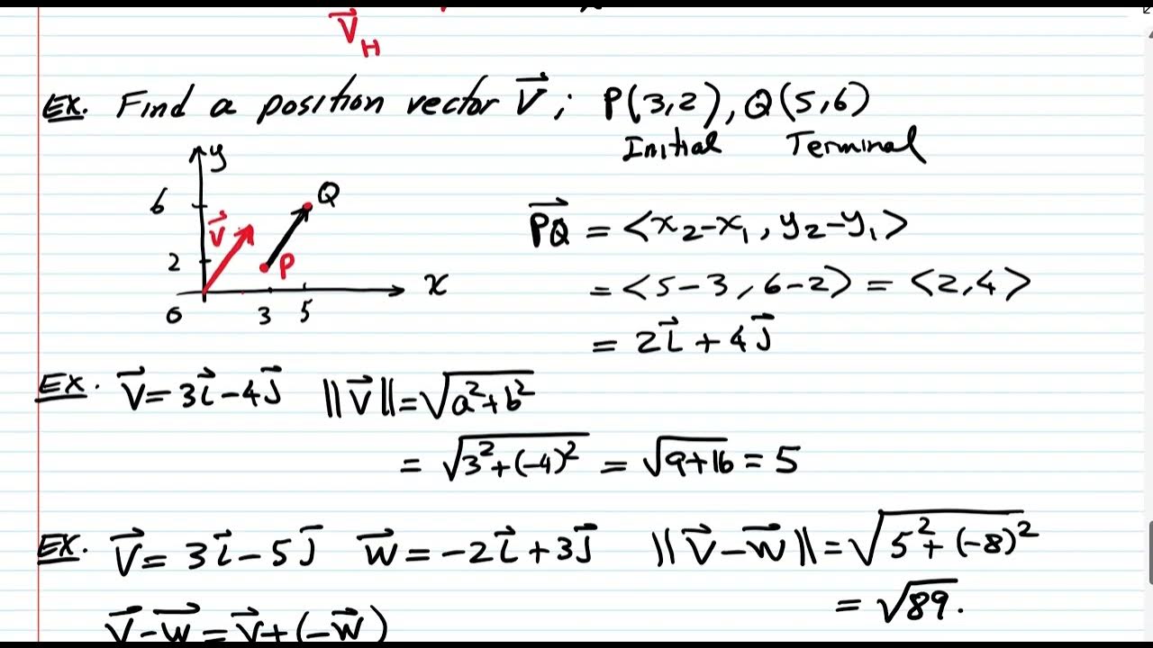 Lecture 42: Vectors (Examples) - YouTube