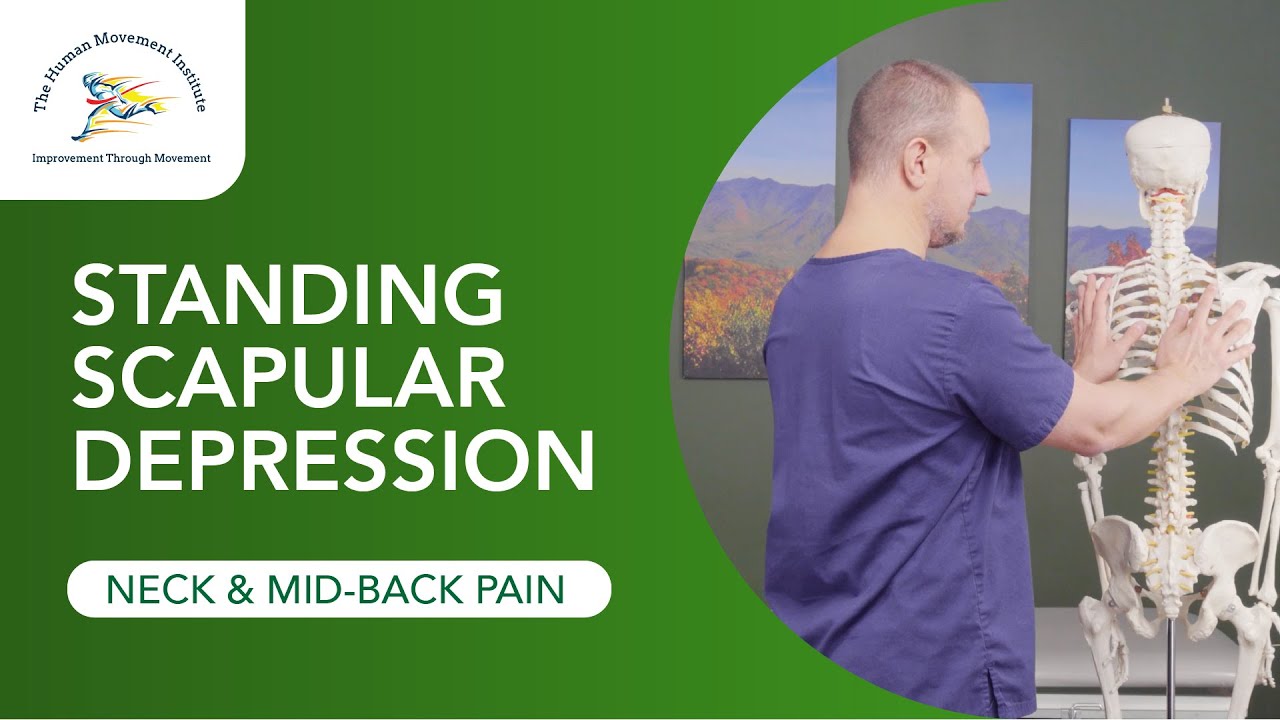 Standing Scapular Depression - YouTube