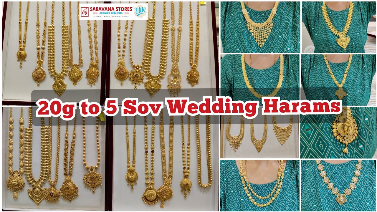 20g Onwards Light Weight Haram Collections | Kerala Kolkata Bombay ...