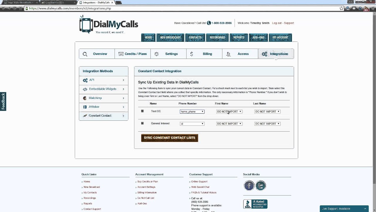 Automated Constant Contact Voice Broadcasts + SMS Text Messages - YouTube