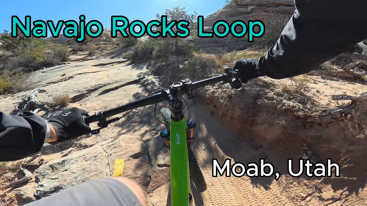 Navajo Rocks Loop Moab, Utah (Big Lonely, Coney Island, Middle Earth ...