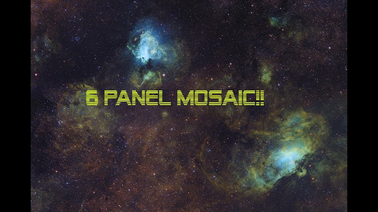 Backyard Astrophotography: 6 Panel Mosaic! Small sagittarius, Omega ...