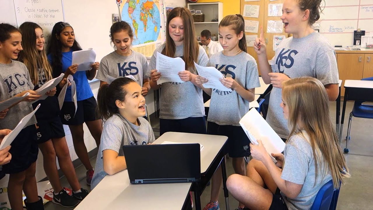 Grade 7 Girls Singing Practice at Kingsway College School - YouTube