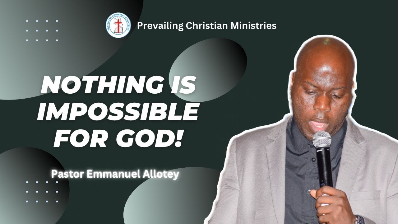 Nothing Is Impossible For God - Pastor Emmanuel [PCM SERVICE 22/12/24 ...