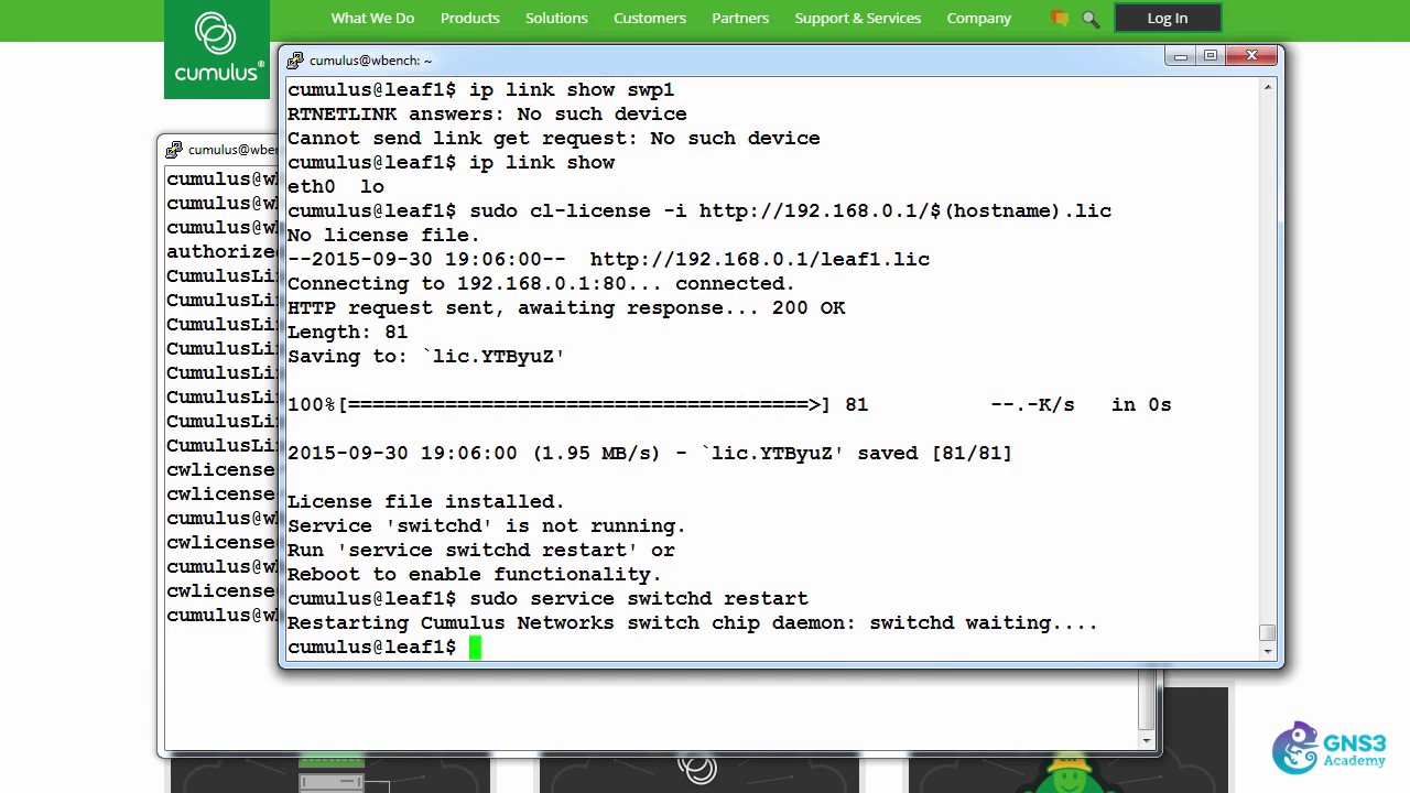 01 DEMO: Physical Switches: Interfaces and license install - GNS3 - YouTube