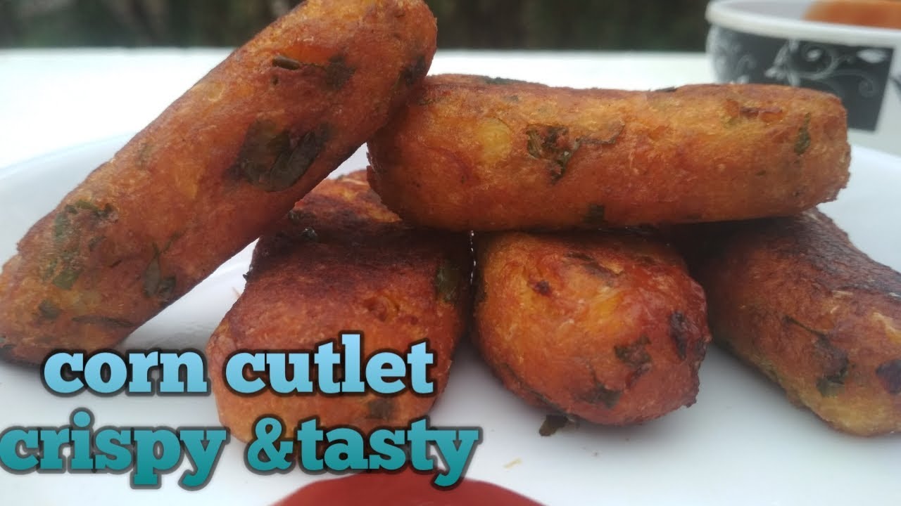 5 minute corn cutlet recipe/ corn kabab recipe/ how to make crispy corn ...