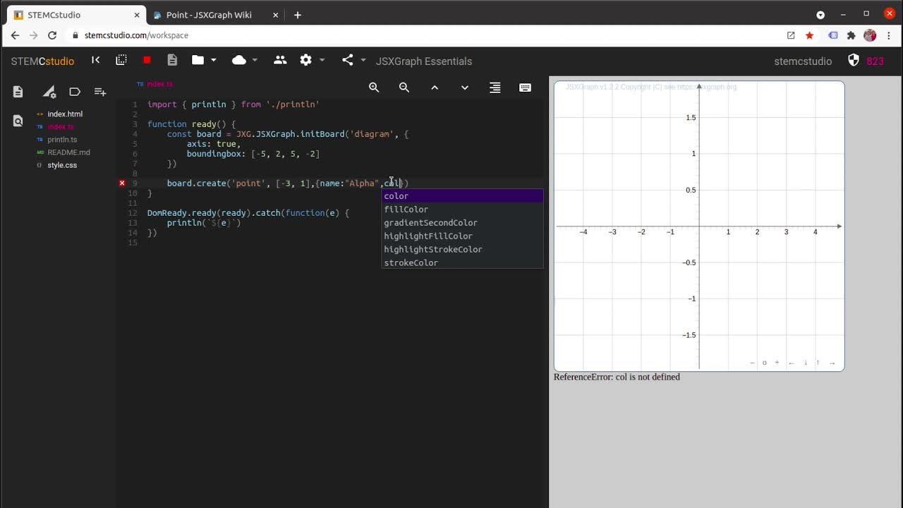 STEMCstudio, Episode 02: Using JSXGraph in STEMCstudio. - YouTube