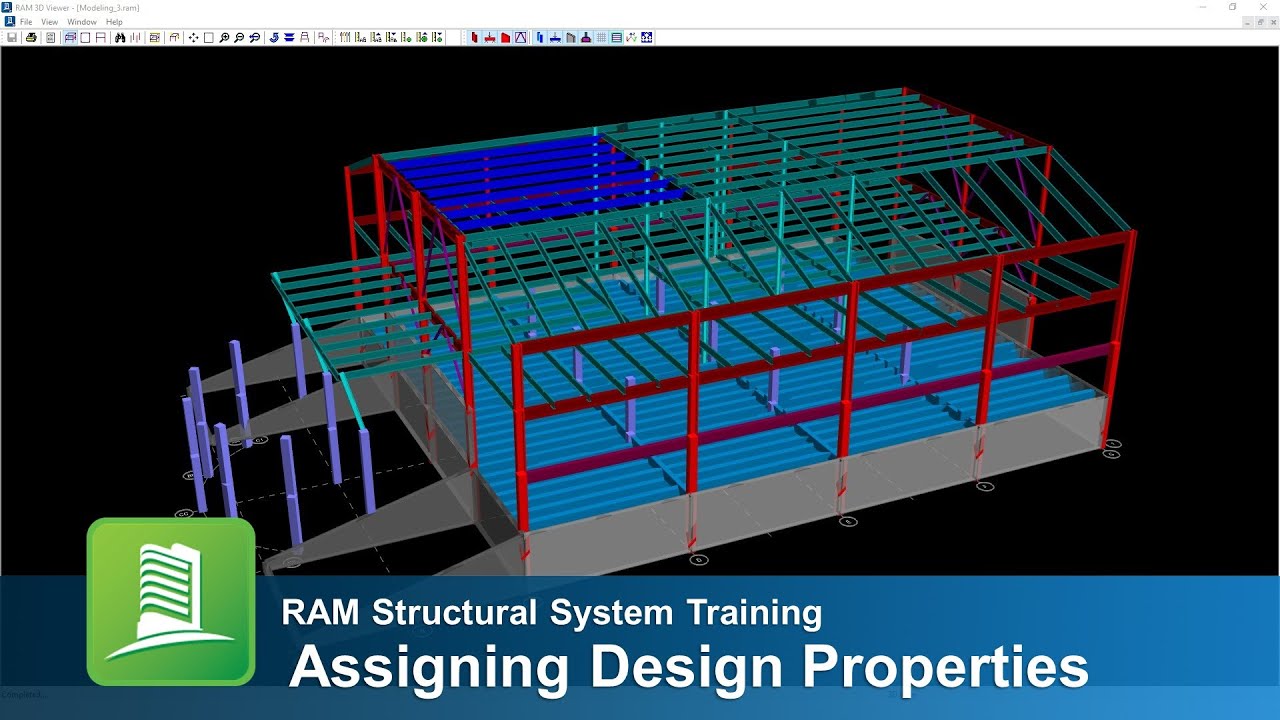 Assigning Design Properties in RAM Structural System - YouTube