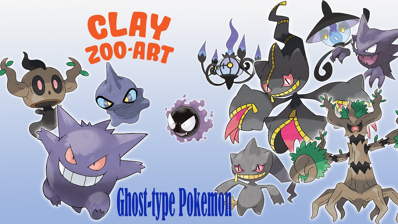 Making ghost type Pokemon from Clay Art | Clay art - YouTube