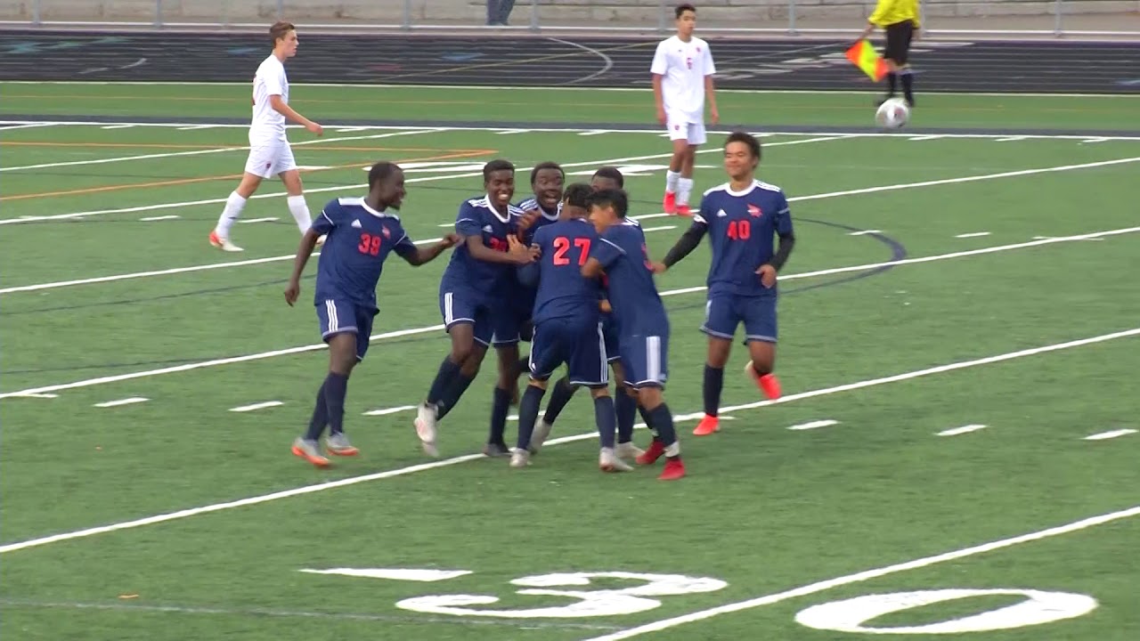 Simon Dyson to Christian Lemus Corner kick Goal for Cooper Boys Soccer ...