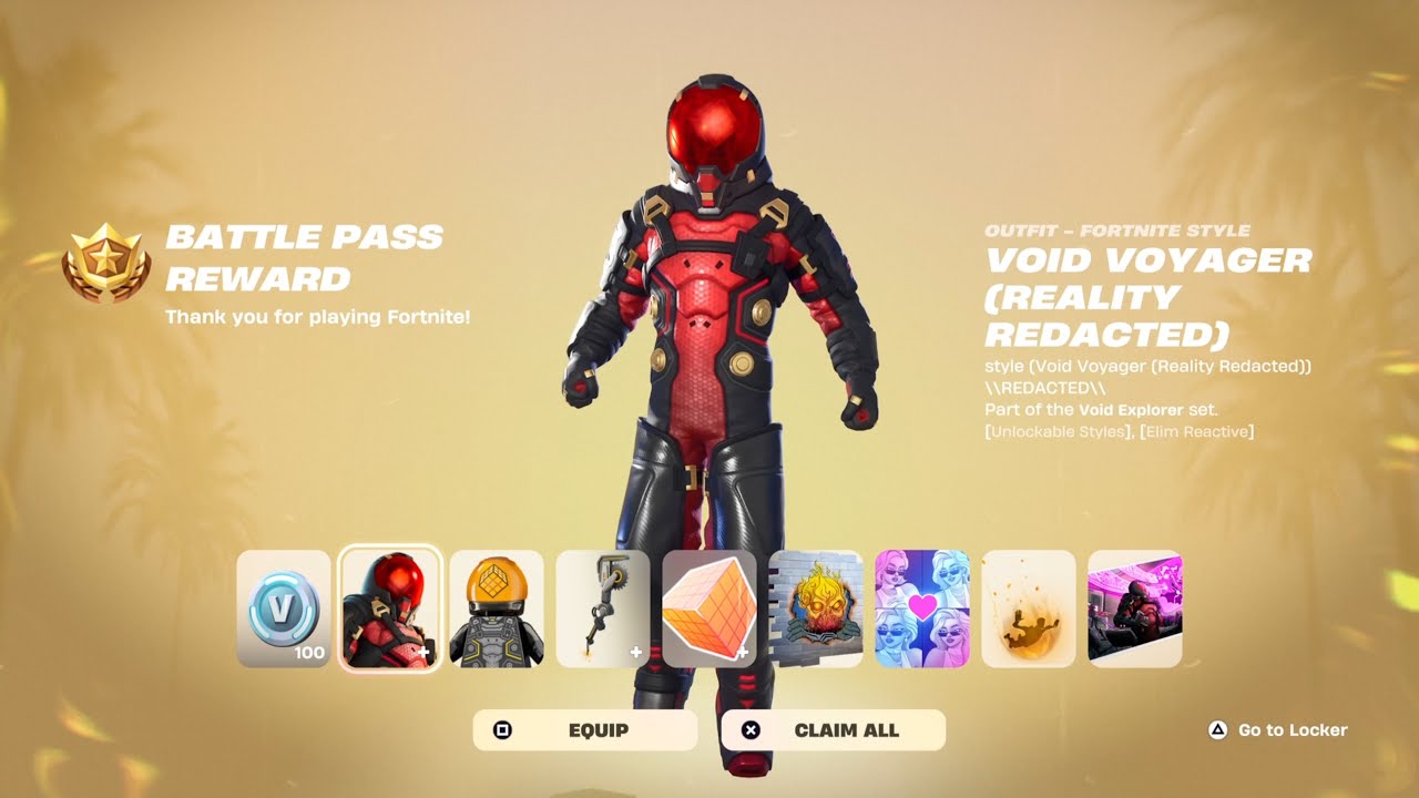 HOW TO GET VOID VOYAGER REALITY REDACTED SKIN IN FORTNITE! - YouTube