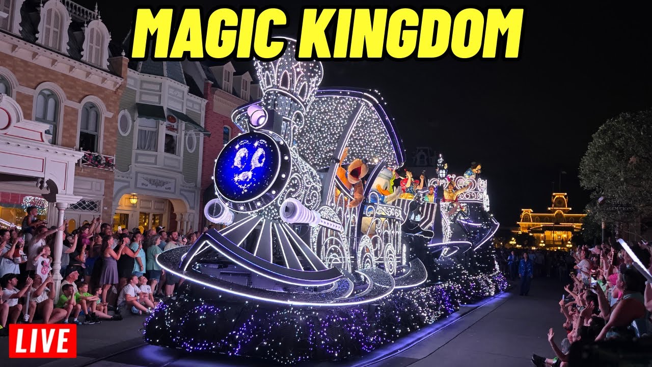 🔴Live Magic Kingdom Thursday with rides, shows, parades and Fireworks ...