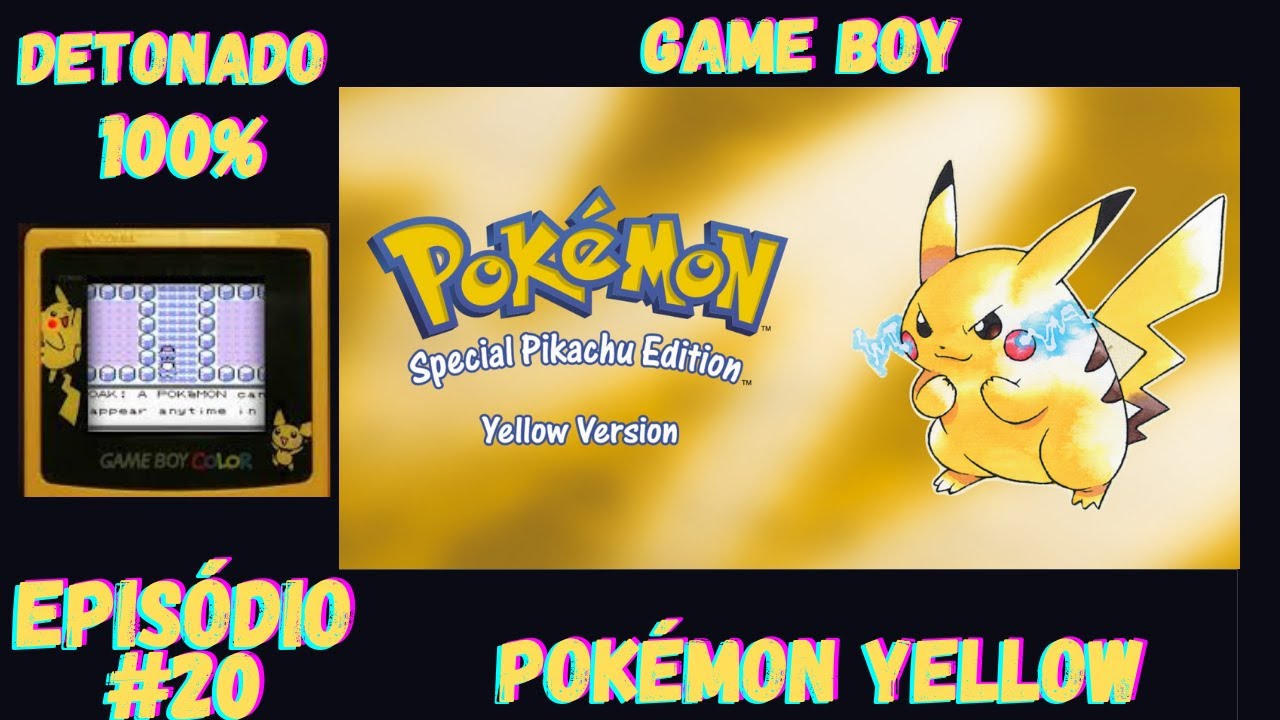 POKÉMON YELLOW - ( GAME BOY ) - EPISÓDIO #20 - CAPTURANDO GOLEN ...